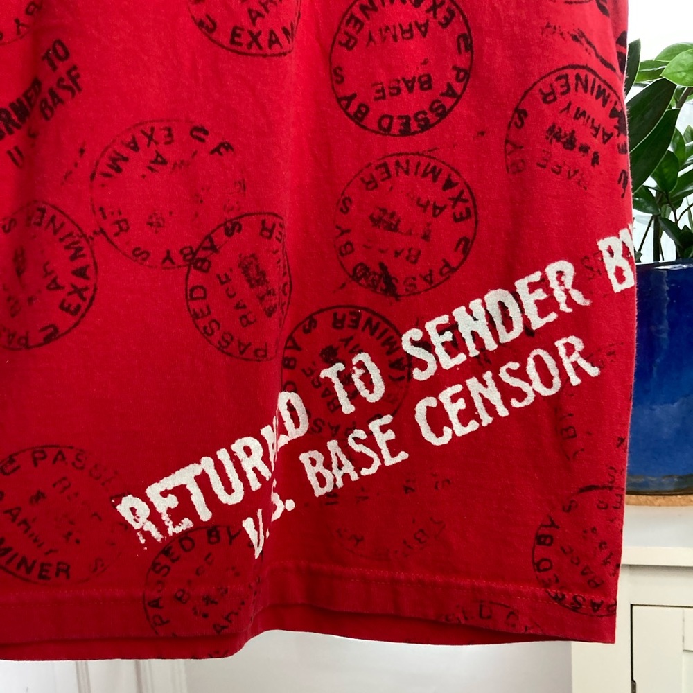 Rare Vintage Rogue Status Return To Sender Red Shirt - Gem